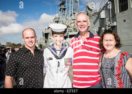 Sydney, AUSTRALIA - April 01, 2015: Australian Fleet Commander, Rear ...