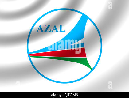AZAL Air Airlines logo logotype icon symbol flag emblem Stock Photo - Alamy