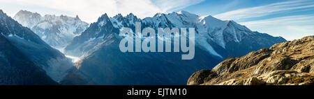 Mont Blanc, Mont Blanc Massif, Chamonix, Alps, France Stock Photo - Alamy