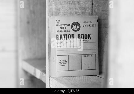 A British food ration coupon book. Introduced in 1940 during the Second ...