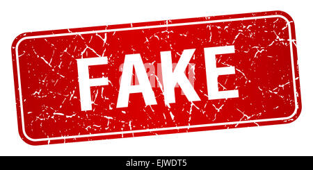 fake blue square grunge textured isolated stamp Stock Photo - Alamy