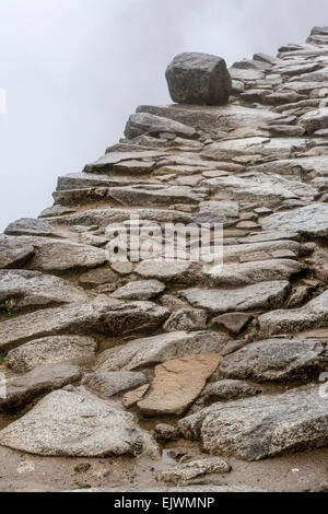 City gate of Machu Picchu - main gate - Peru Stock Photo - Alamy