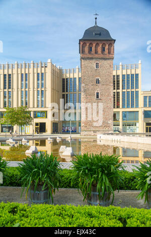 Red tower and Red Tower gallery, Chemnitz, Saxony, Germany Stock Photo ...