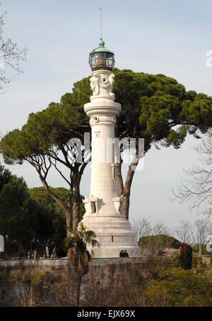 lighthouse on the janiculum in rome Stock Photo - Alamy