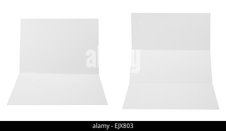 Set of folded A4 paper sheets Stock Photo - Alamy