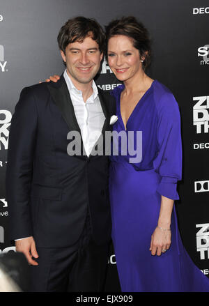 Mark Duplass and Katie Aselton at the Premiere of Columbia Pictures ...