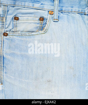 Front pocket denim jeans composition Stock Photo - Alamy