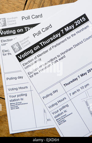 Poll Card for the UK General election Stock Photo - Alamy