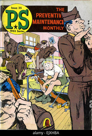 The cover page of PS Magazine, created by Will Eisner, showcases his ...