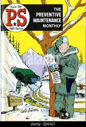 The cover page of PS Magazine featuring a comic illustration by Will ...