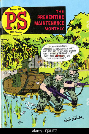 A historical cover page of PS Magazine, designed by Will Eisner ...