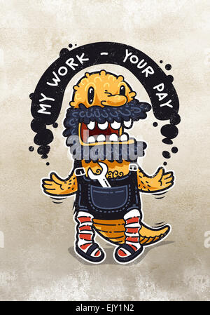 Unqualified Guest Worker is Looking for Job Stock Photo - Alamy