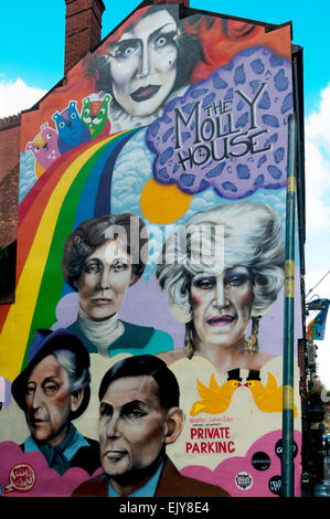 Alan Turing street art, Manchester Stock Photo - Alamy