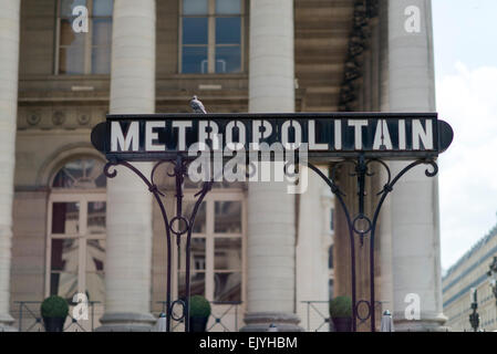 Decorative Metro subway sign in Paris, France Stock Photo - Alamy