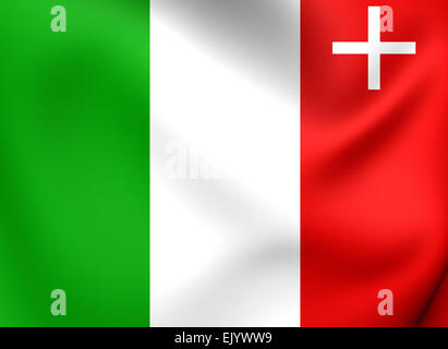 Flag of Neuchatel, Switzerland. Close Up Stock Photo - Alamy