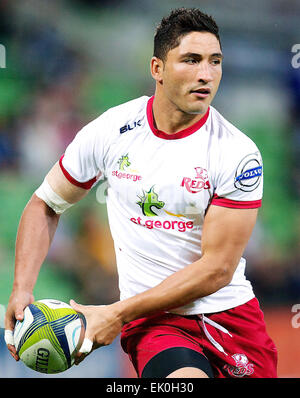 Melbourne, Victoria, Australia. 3rd Apr, 2015. QUADE COOPER of the Reds ...