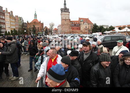 Gdansk, Poland 4th, April 2015 Annual Easter meal for lonely, poor ...