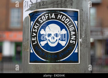 Football hooligan stickers Stock Photo - Alamy