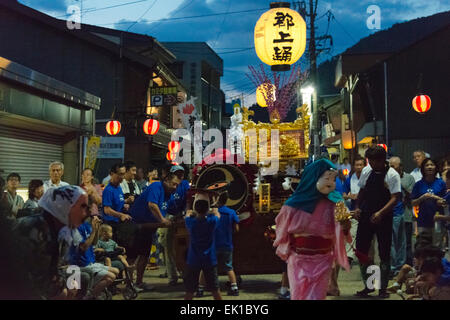 Gujo Odori Dance Performance at night, Gujo Hachiman, Gifu Prefecture ...