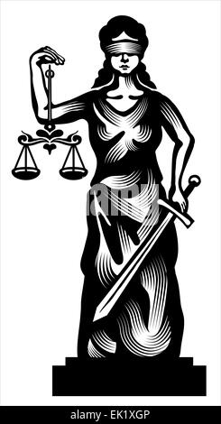 Femida vector illustration Stock Photo - Alamy