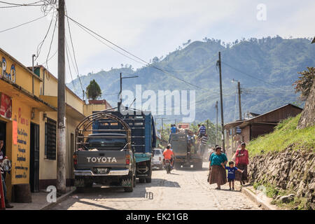 Lanquin town in Guatemala Stock Photo - Alamy