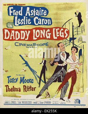 Daddy Long Legs - 1955 - Movie Poster Stock Photo - Alamy