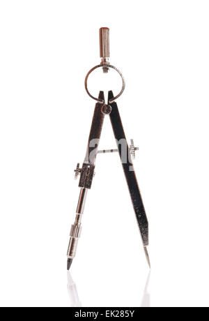 Industrial metallic compass Work tool isolated on white background ...