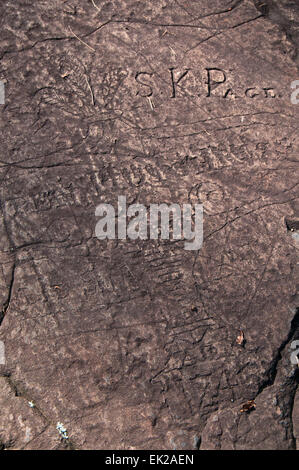 Judge's Cave at West Rock Park. New Haven. 1910 Stock Photo - Alamy