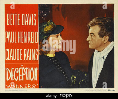 Deception (1946) - Movie Poster Stock Photo - Alamy