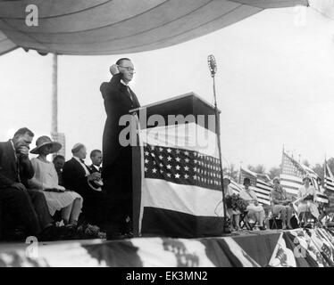 President Coolidge at podium Stock Photo - Alamy