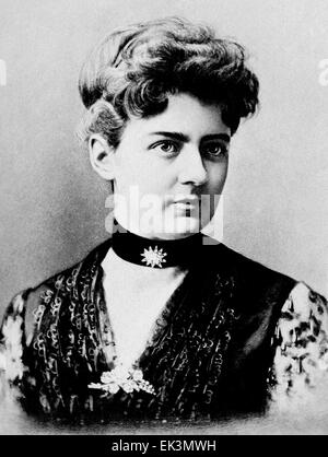 Frances Folsom Cleveland wife of President Grover Cleveland 1892. Hand ...