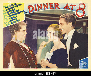 Dinner at Eight- Movie Poster Stock Photo - Alamy