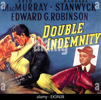 Double Indemnity - Movie Poster Stock Photo - Alamy