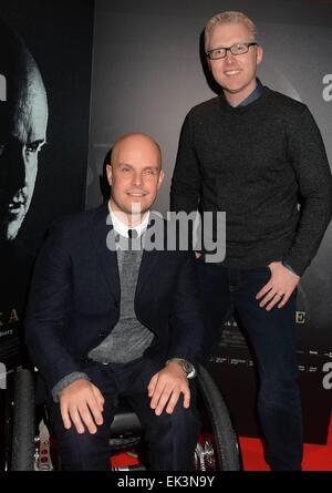 Guests including director Ross Whitaker, Mark Pollock & his fiancee ...
