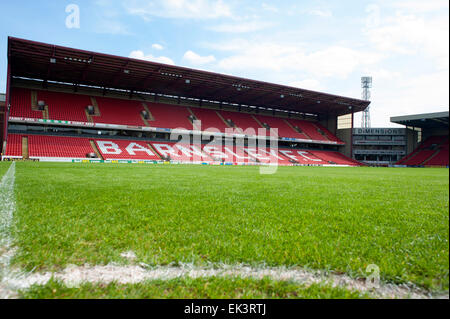East stand at Barnsley FC, Oakwell, Barnsley, South Yorkshire, UK Stock ...