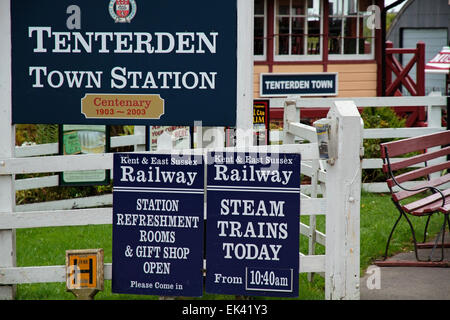 Tenterden Town, Railway Station, Tenterden, Kent, England Stock Photo ...