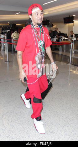 Rappers Krayzie Bone and Bizzy Bone leave Los Angeles International ...