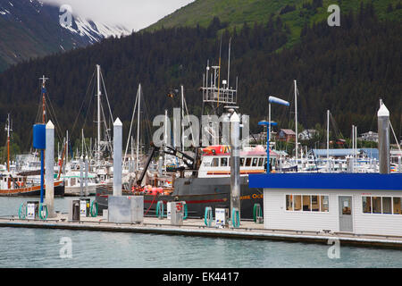 Fuel dock, Seward, Alaska Stock Photo - Alamy