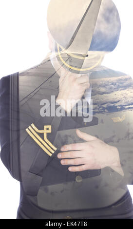 Sad pilot at the airport Stock Photo: 80613911 - Alamy