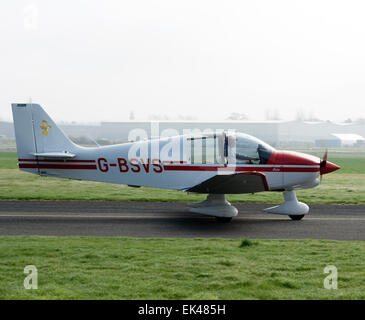 A Cadet Robin DR-400-100 aircraft on an airfield in the UK Stock Photo ...