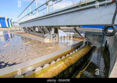 Sewerage treatment facility. The treated water is then used for ...