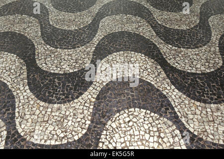 curvy mosaic floor with abstract feet Stock Photo - Alamy