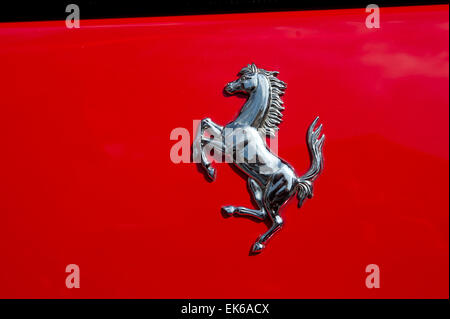The prancing horse logo of Ferrari Stock Photo - Alamy