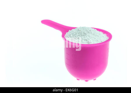 Spoon with Detergent isolated on white background Stock Photo - Alamy