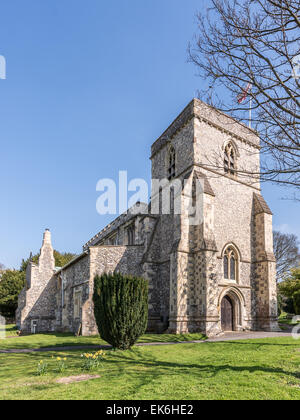 Monks Risborough church and 1600th century Dovecote Stock Photo - Alamy