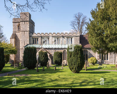 Monks Risborough church and 1600th century Dovecote Stock Photo - Alamy