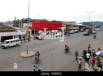 The main road, Goma town centre, North Kivu Province, Democratic ...