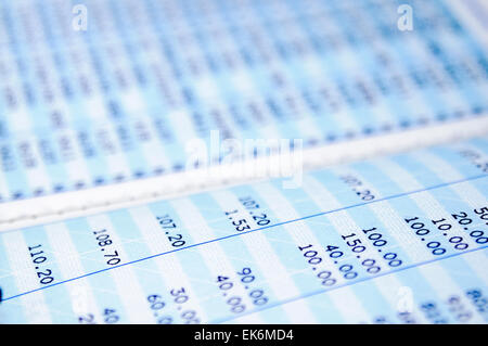 Old fashioned savings account pass book from a bank Stock Photo - Alamy