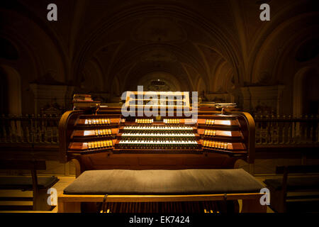 Church organ with three keyboards built in 1931 Stock Photo - Alamy