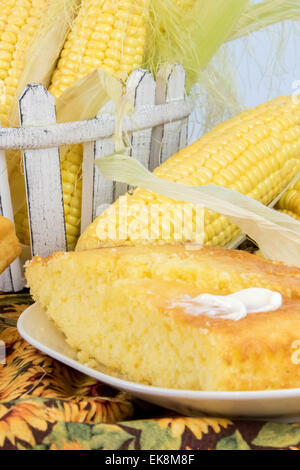 fresh oven baked loaf of cornbread Stock Photo - Alamy
